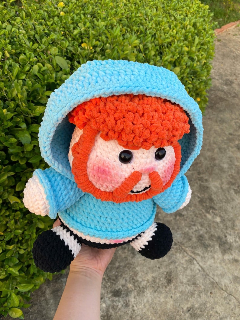 Caseoh Inspired Crochet Plush, Handmade Streamer Amigurumi Doll, Funny ...