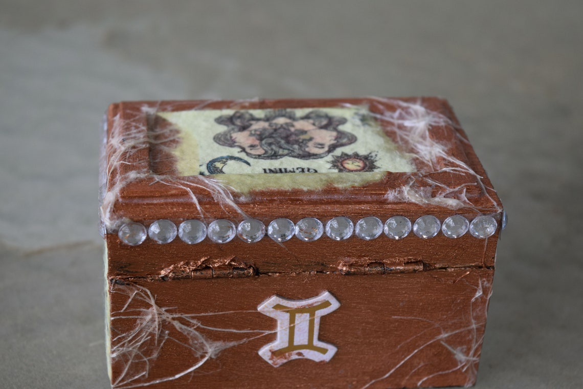 Mini Metallic Copper Castor and Pollux Gemini Astrology - Etsy