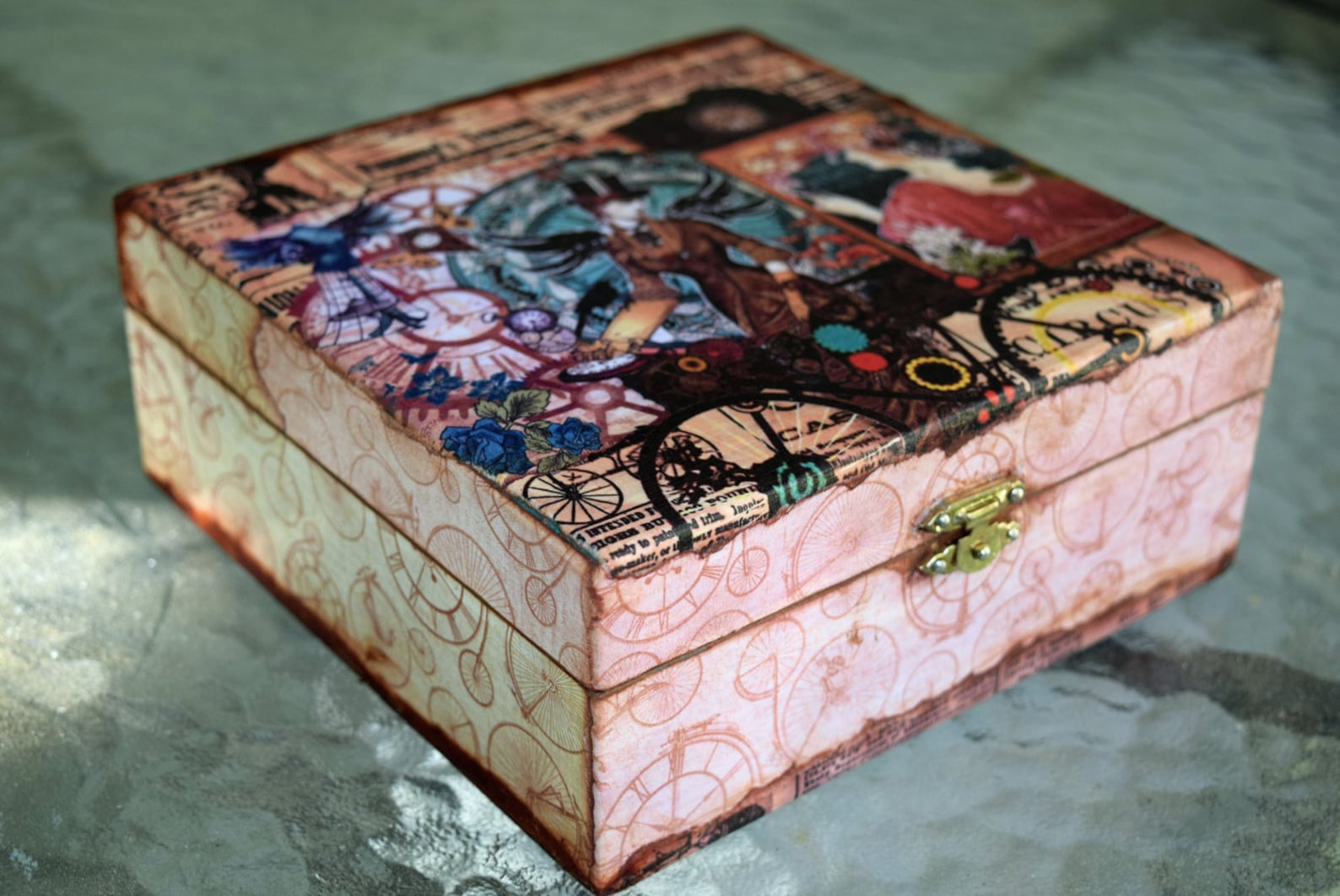 Steampunk Debutante Decoupage Box - Etsy