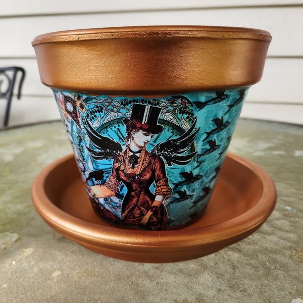 Steampunk Planter - Etsy UK