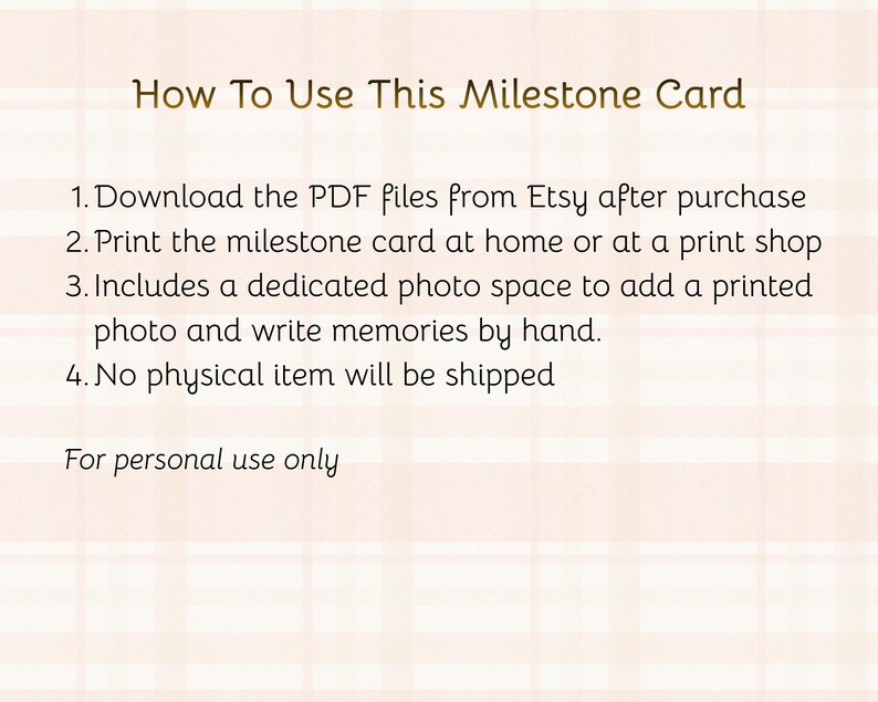 Baby's First Word Milestone Card | Neutral Keepsake (PDF Download ...