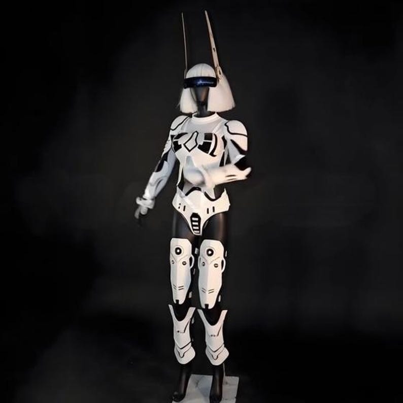 Cyberpunk Mech-maid Armor Custom | Futuristic Ai-themed Battle Suit ...
