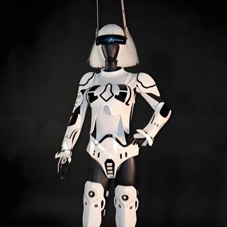 Cyberpunk Mech-maid Armor Custom | Futuristic Ai-themed Battle Suit ...