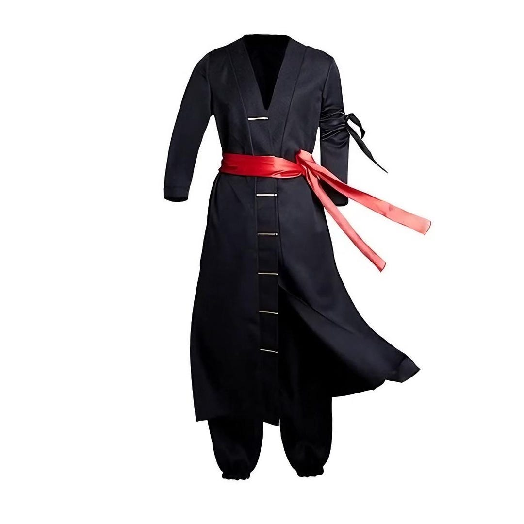 Samurai Ronin Cosplay Costume | Green Haired Anime Warrior Outfit for ...