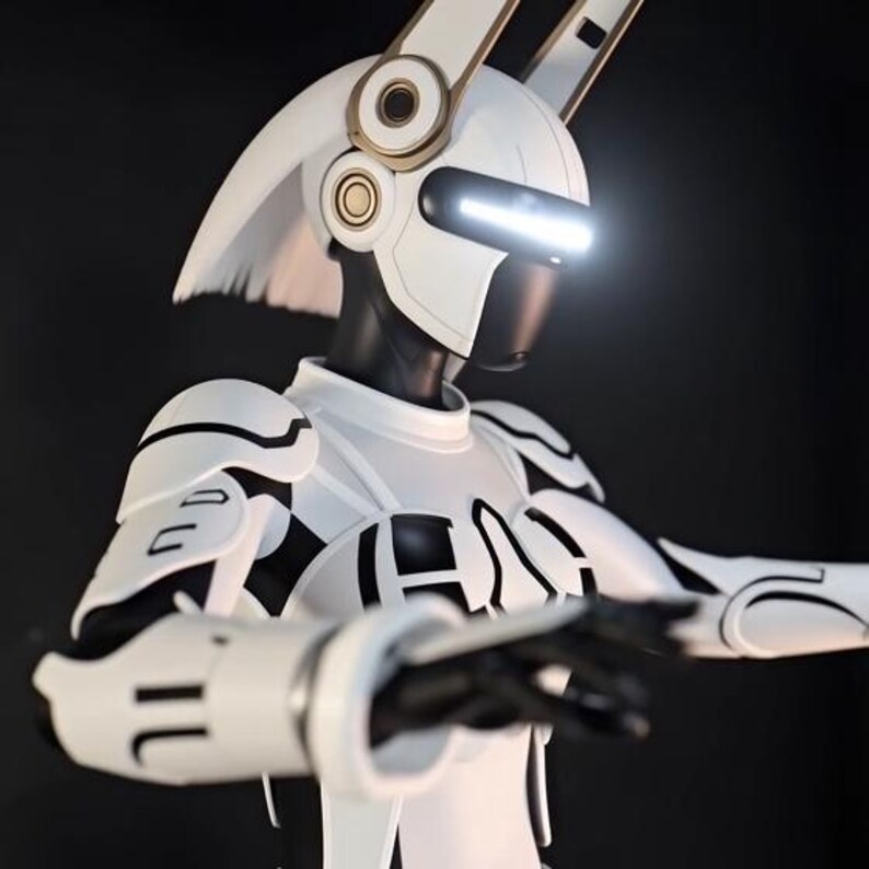 Cyberpunk Mech-maid Armor Custom | Futuristic Ai-themed Battle Suit ...