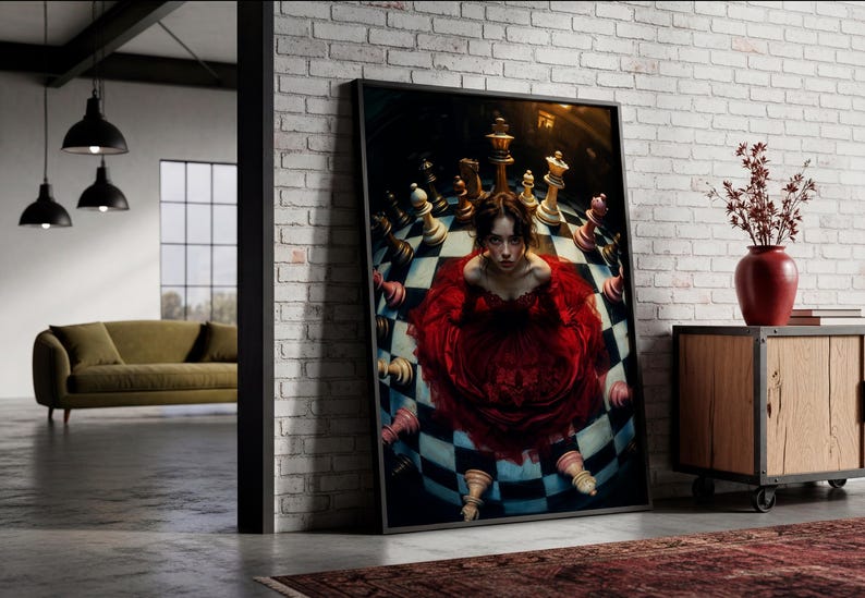 Industrial Living Room Frame Mockup: PSD Photoshop Photopea Template ...