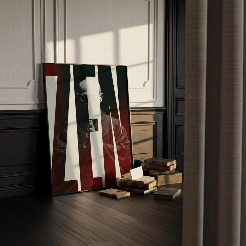Vertical Frame Template Mockup: Minimalistic Interior Templates ( PSD ...