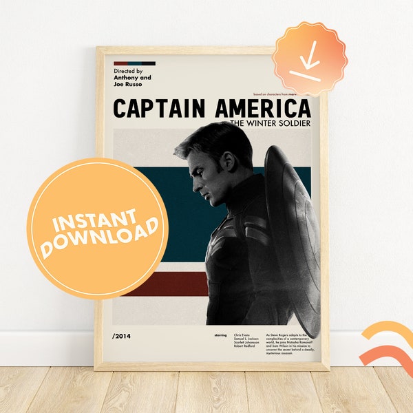 Captain America Winter Soldier - Etsy