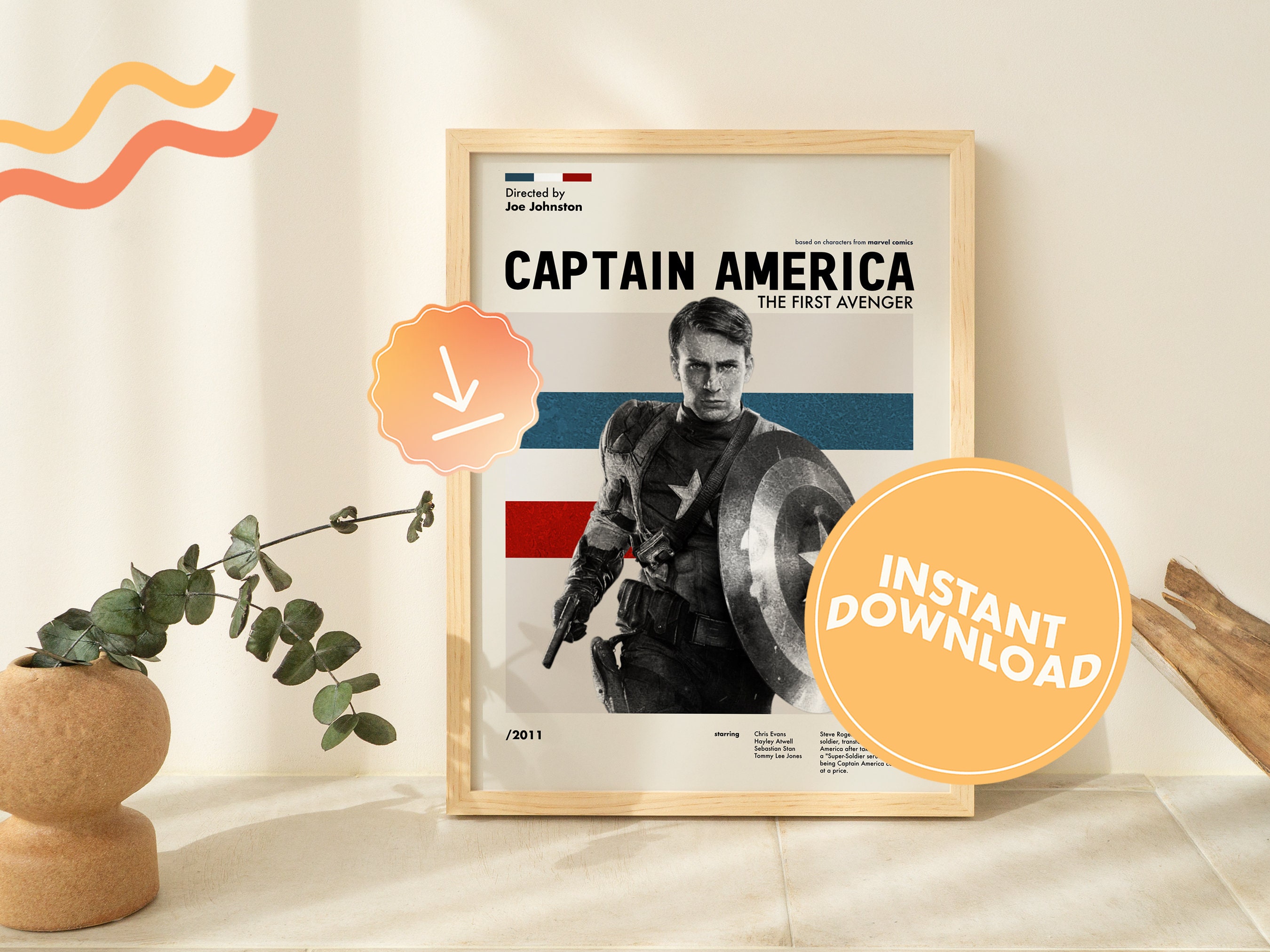 Captain America Movie Poster 2011