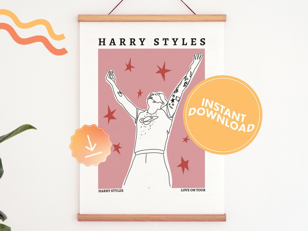 Harry Styles Concert Poster Digital Downloadable Art, Les Muses ...