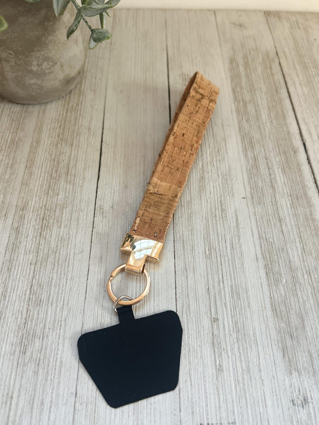 Leveled UP Cell Phone Key Chain Strap,hands Free Wristlet Handle, Cork ...
