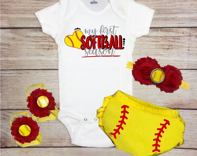 Softball Girls Coming Home Outfit, Personalized New Player in Town - Etsy
