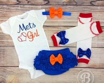 Baby Girl New York Mets Outfit - Etsy