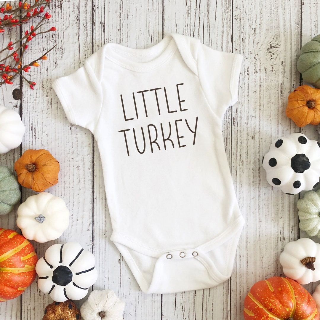 Little Turkey Baby Thanksgiving Onesie® - Etsy