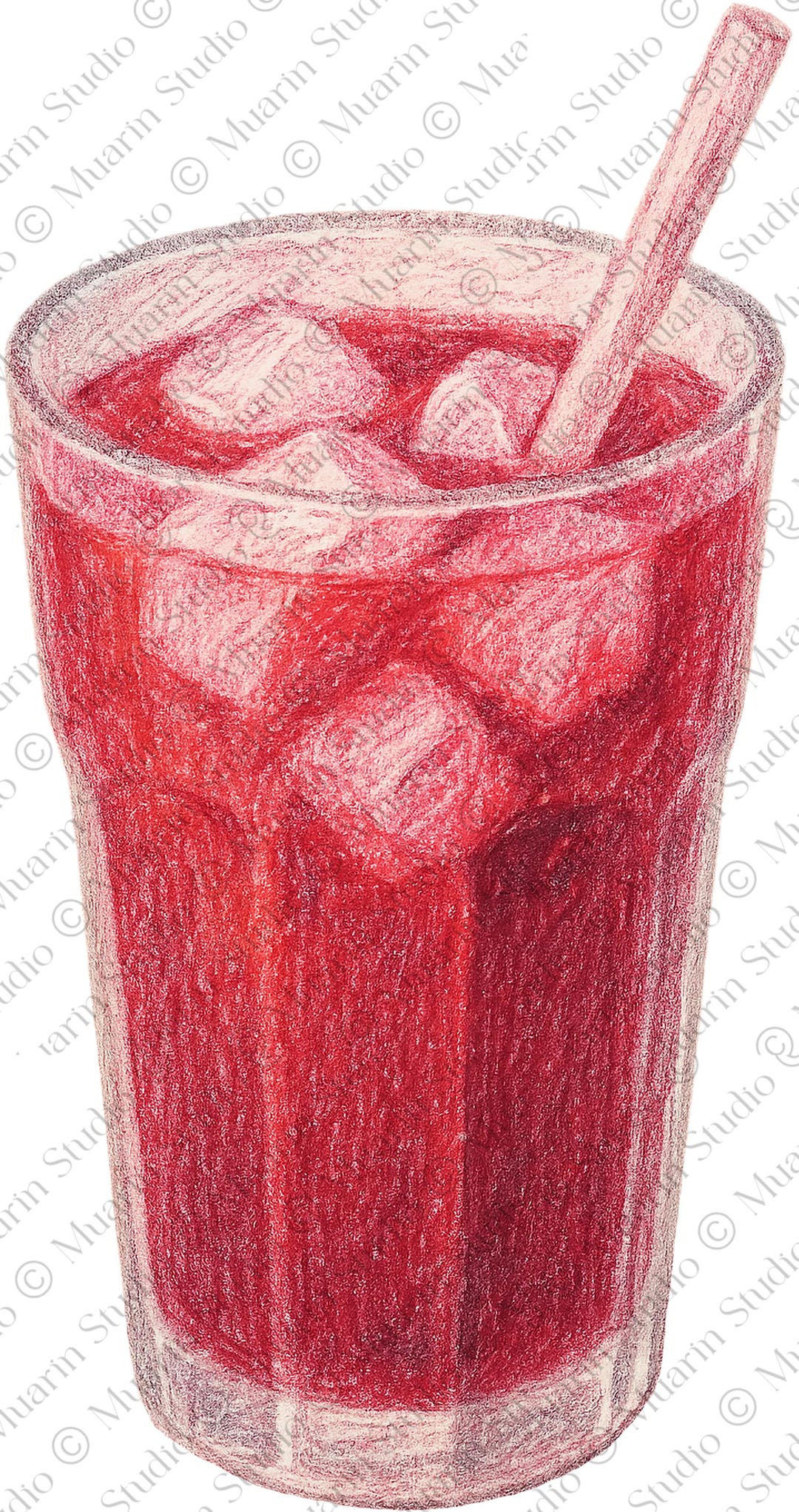 Cafe Drink Clipart PNG – Bissap Hibiscus Juice, Colored Pencil ...