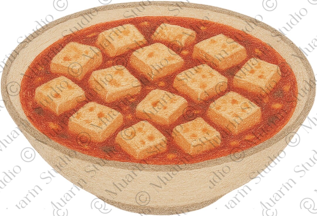 Mapo Tofu Spicy Dish PNG Illustration – Colored Pencil Clipart ...