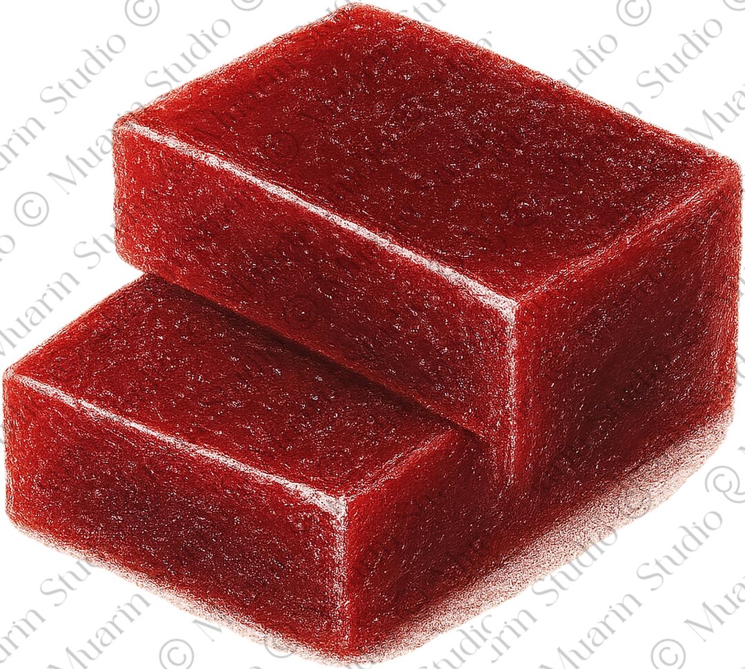 Portugal Marmelada Quince Jelly Slices – Colored Pencil Style · Ai ...