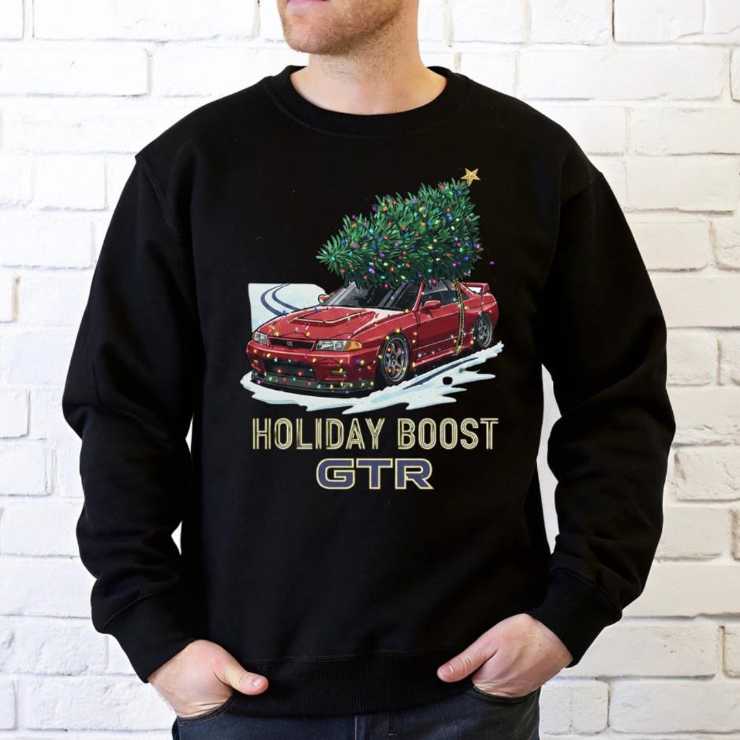 Nissan GTR-34 Christmas Sweater, JDM Car Holiday Sweatshirt - Etsy