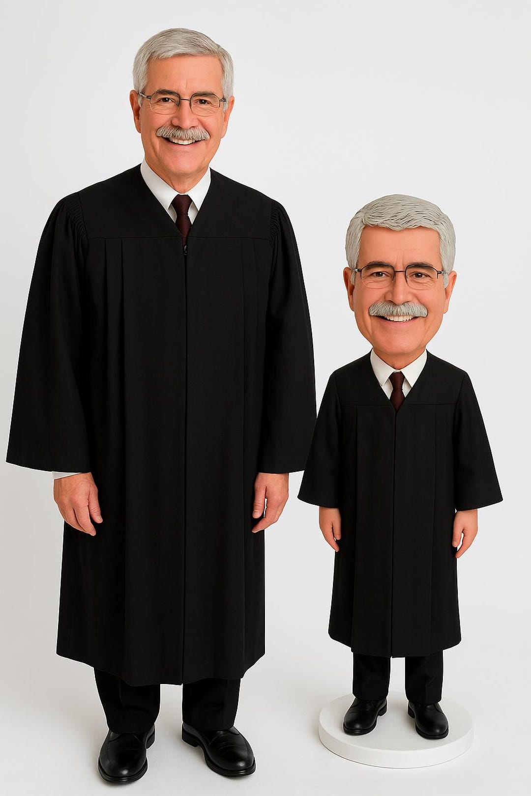 Custom Judge Figurine With Personalized Likeness Handmade Portrait Doll ...