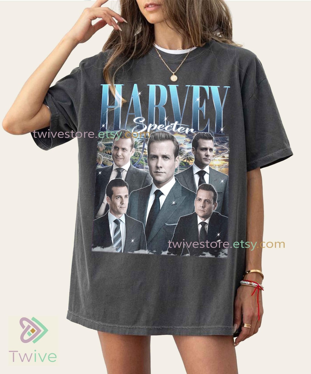 Harvey Specter Comfort Colors Shirt, Suits TV Series Fan Merch, Vintage ...