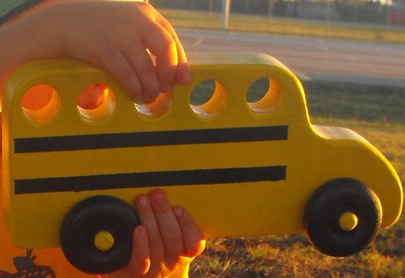 Items similar to The Happy Yellow Bus on Etsy