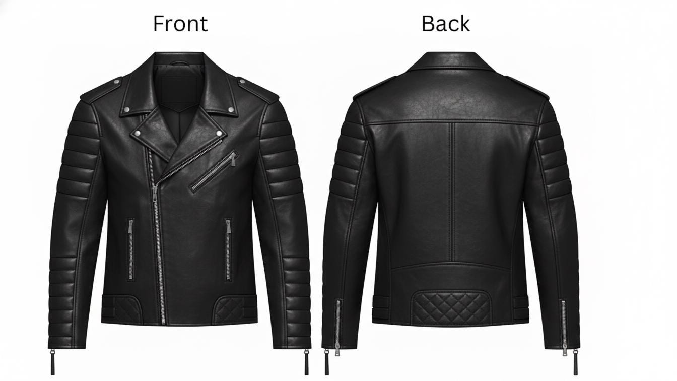 Men Biker Jacket Sewing Pattern | Leather Jacket Pattern PDF | Winter ...