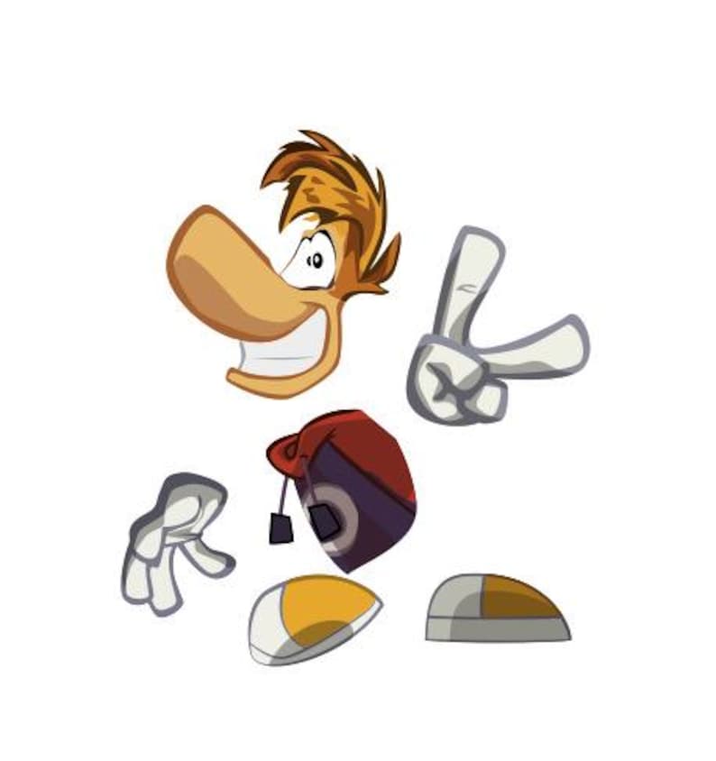 Rayman Sprite Sheet Svg/amadine - Etsy