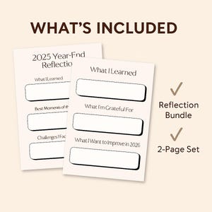 2025 Year-end Reflection Printable - Etsy