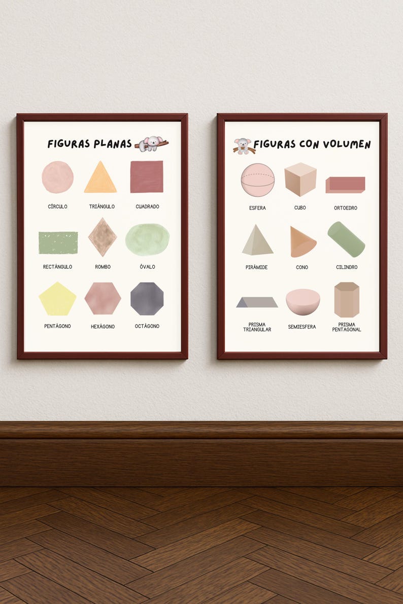 Pack Figuras Geométricas Planas Y Con Volumen | Pósters Educativos ...