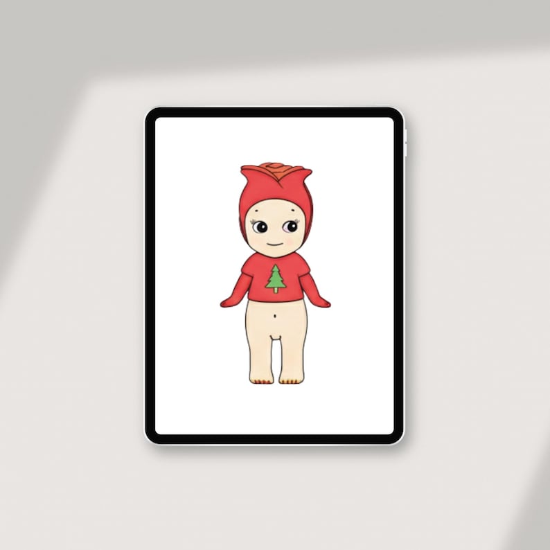 Sonny Angel Advent Calendar Clip Art PNG Bundle, 20 Holiday Digital ...