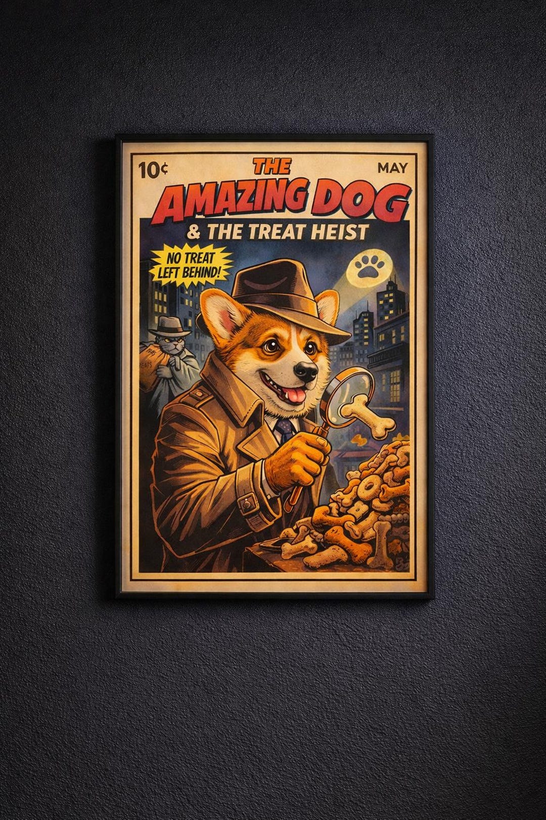 Custom Vintage Pet Comic Book Cover Portrait From Your Photo - Retro ...