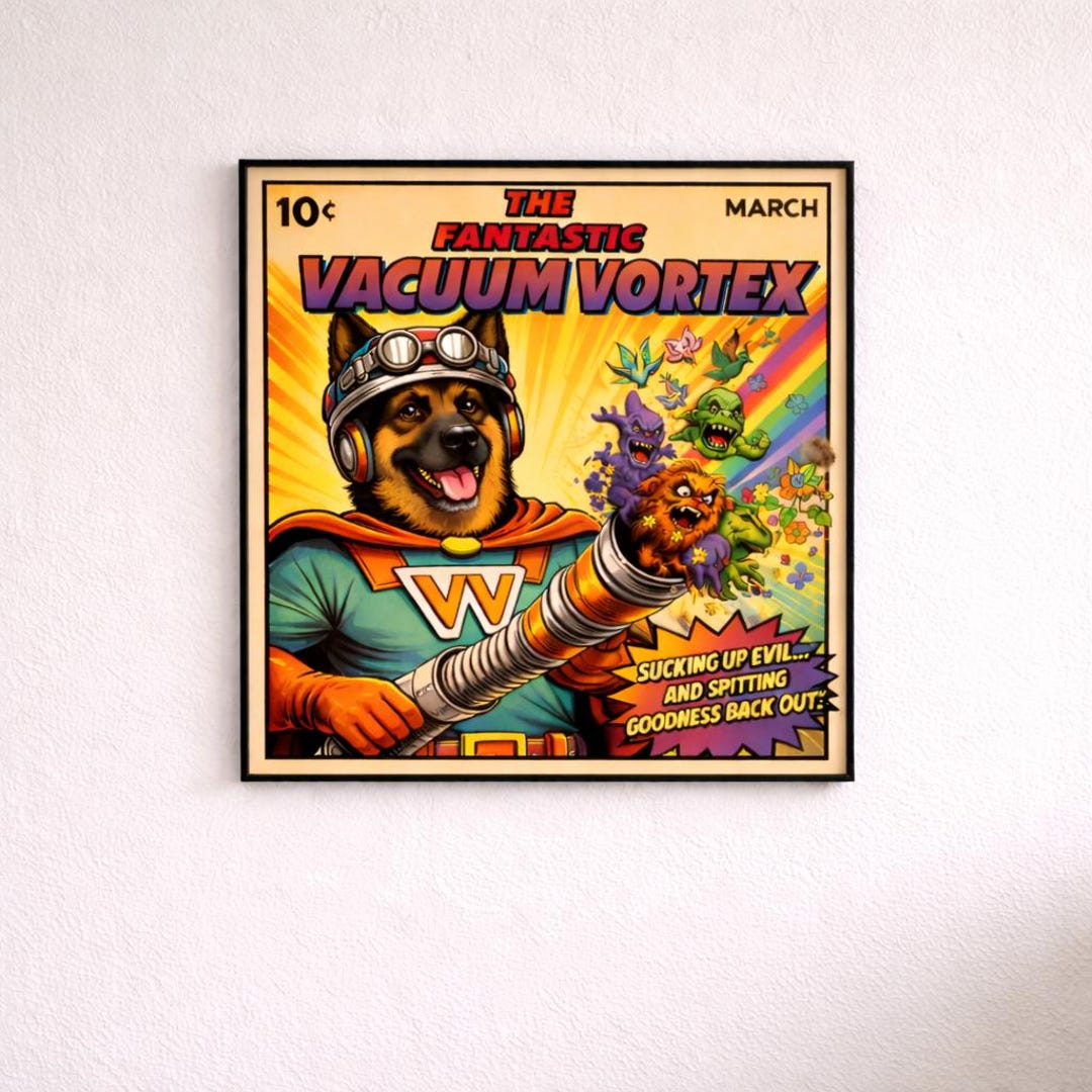 Custom Retro Pet Comic Book Cover Portrait From Your Photo - Cute Pet ...