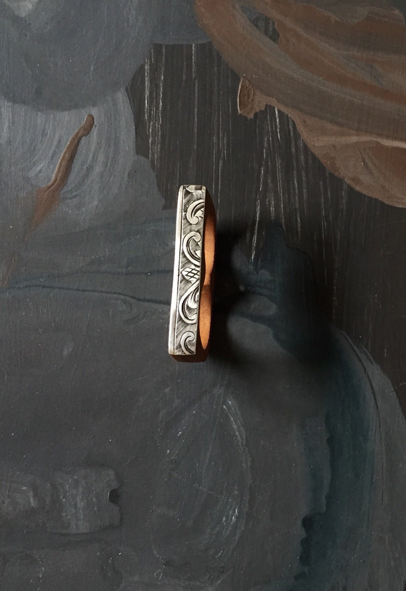 Silver Two Finger Ring Custom Size Unisex Bar Ring Men Mens - Etsy