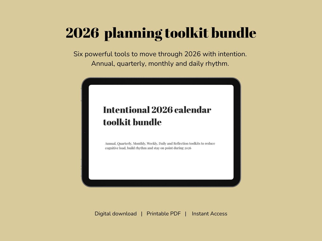 2026 Intentional Goal Planner Annual Quarterly Monthly Weekly Daily ...