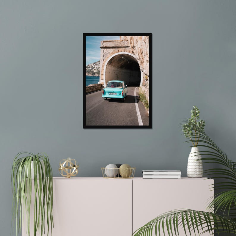 Road Cruising Trabant 601 Capri Amalfi Coast Italy Print, Slim Aarons ...