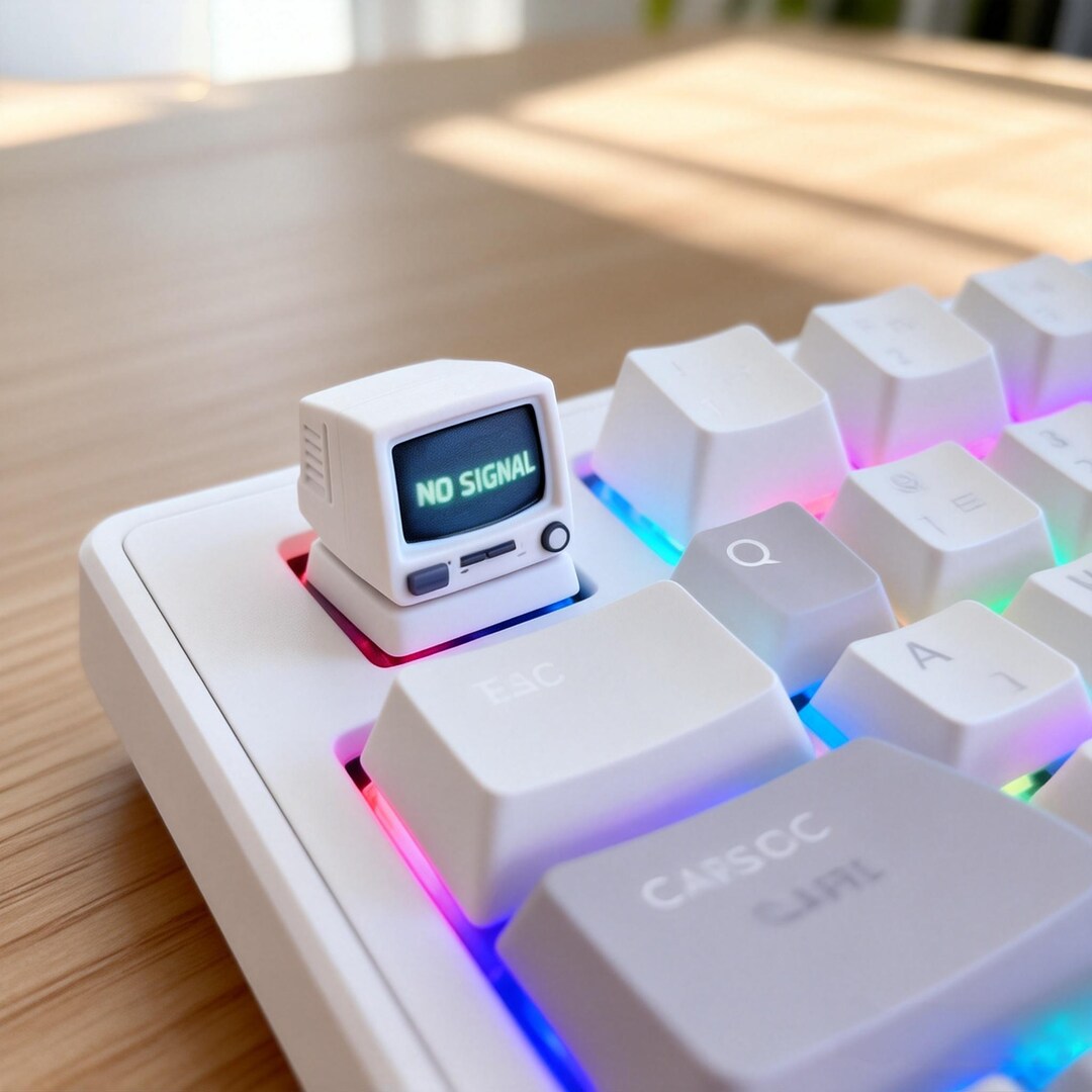 Artisan CRT Monitor Keycap for Cherry MX Mechanical Keyboard -custom ...