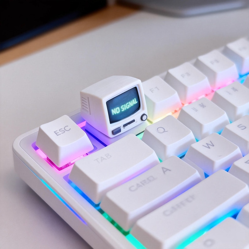 Artisan CRT Monitor Keycap for Cherry MX Mechanical Keyboard -custom ...