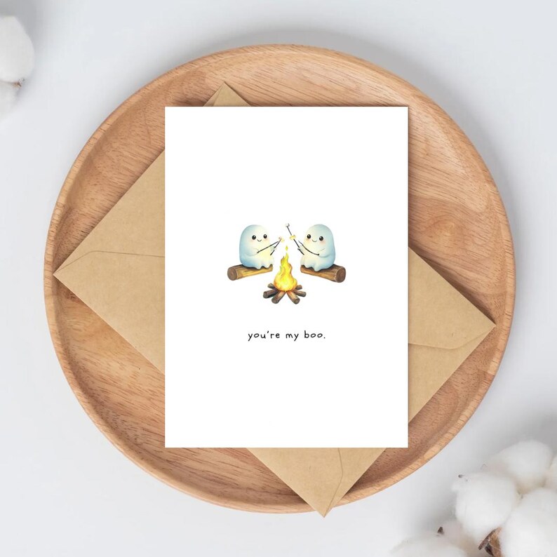You’re My Boo Printable Birthday Greeting Card, Cute Kawaii Card, Funny ...