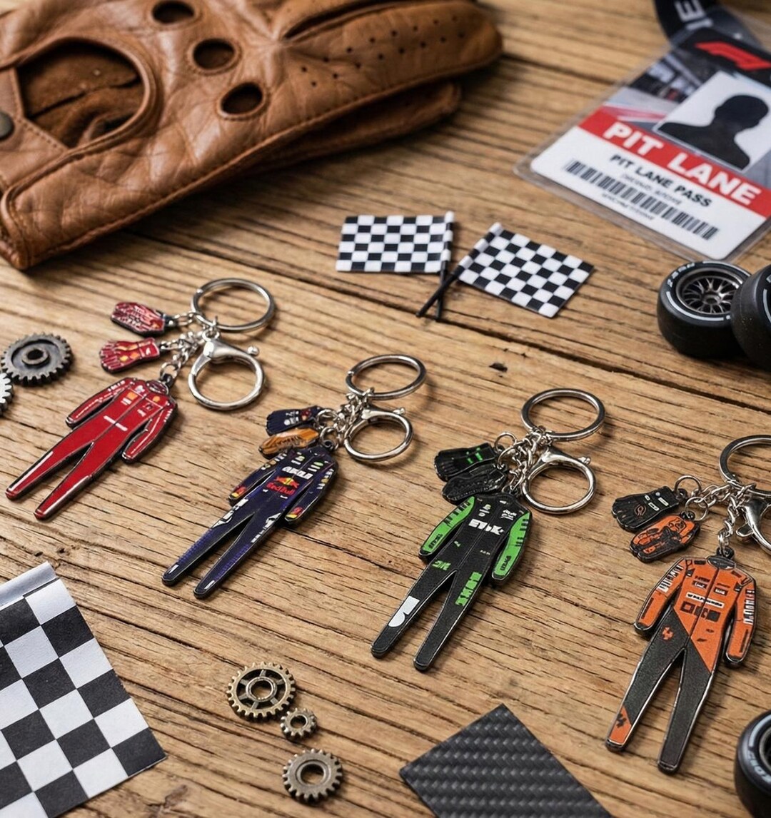 F1 2026 Racing Suit Keychain | Team Driver Bag Charm | Motorsport ...