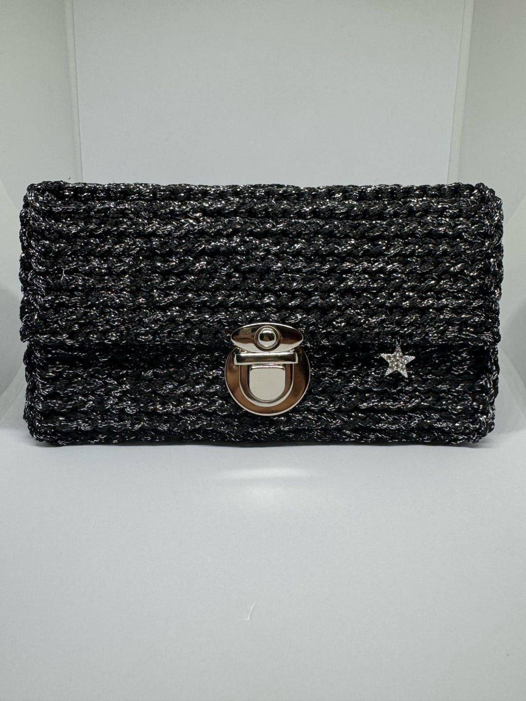 Handmade Sparkly Crochet Wallet - Etsy