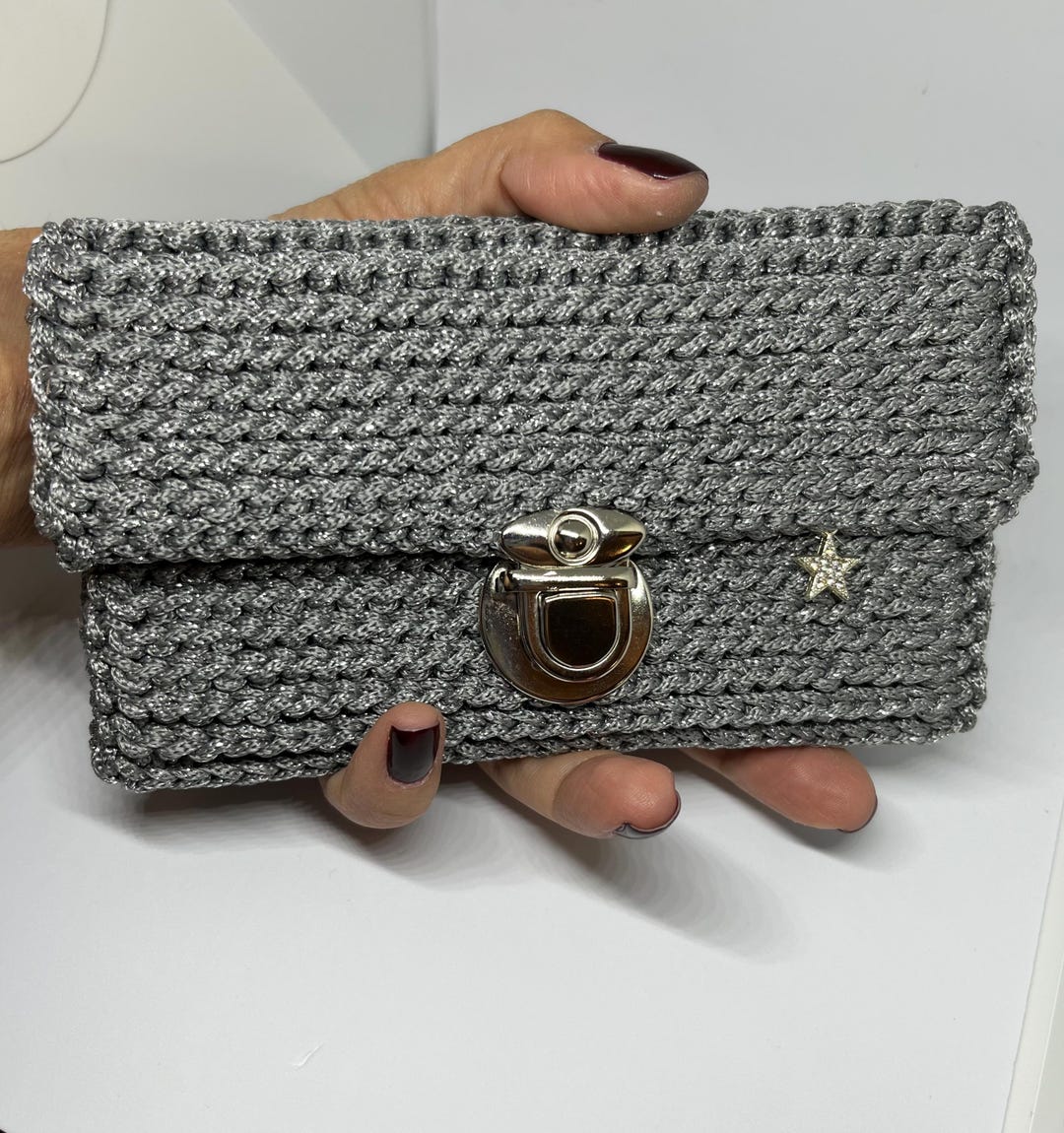 Handmade Sparkly Crochet Wallet - Etsy