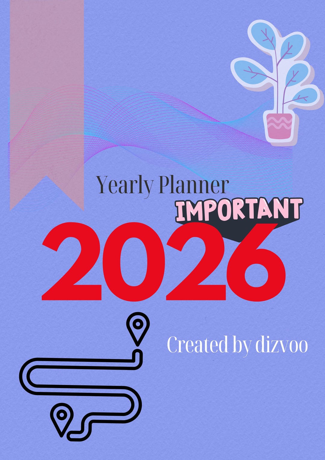 Editable Yearly Digital Planner | Canva Template Instant Download ...