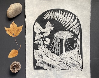 Lino Print Nature - Etsy