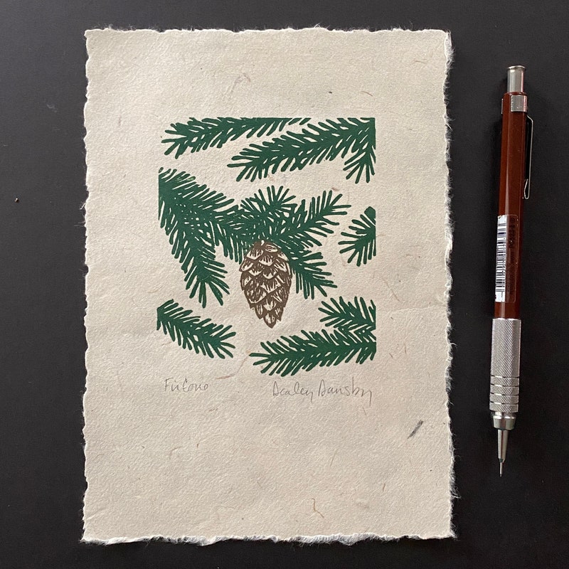 Block Print Tree - Etsy