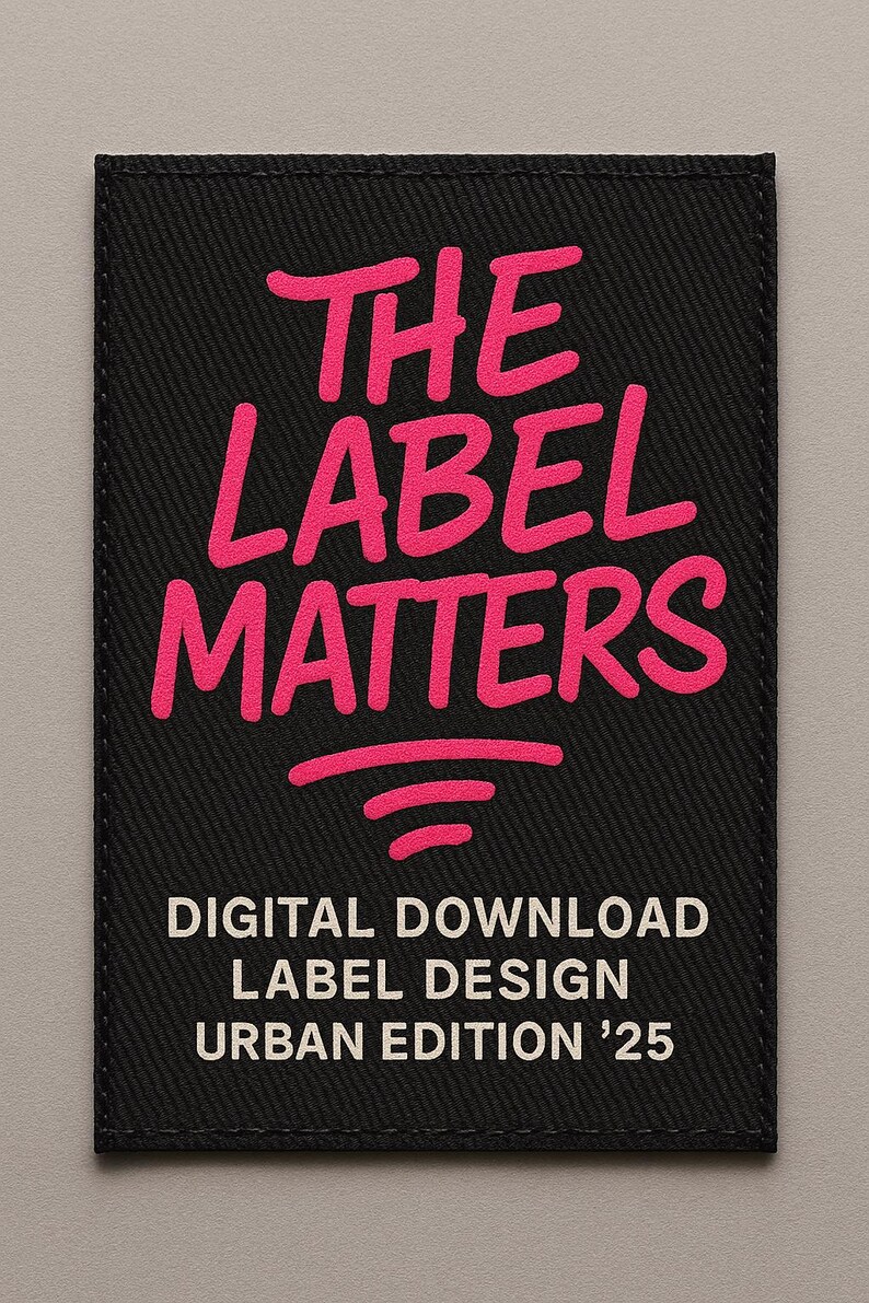 Urban Label Template – Tag (digital Download) - Etsy