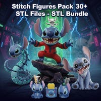 Stitch 3D STL - Etsy