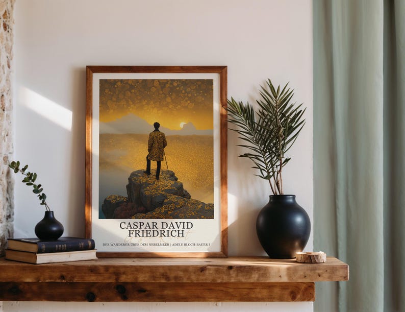Caspar David Friedrich Poster: the Wanderer Above the Sea of Fog in the ...