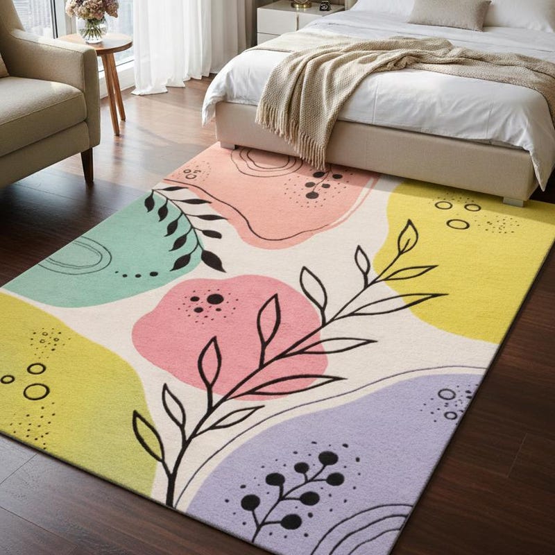 Colourful Pastels Rug - Etsy
