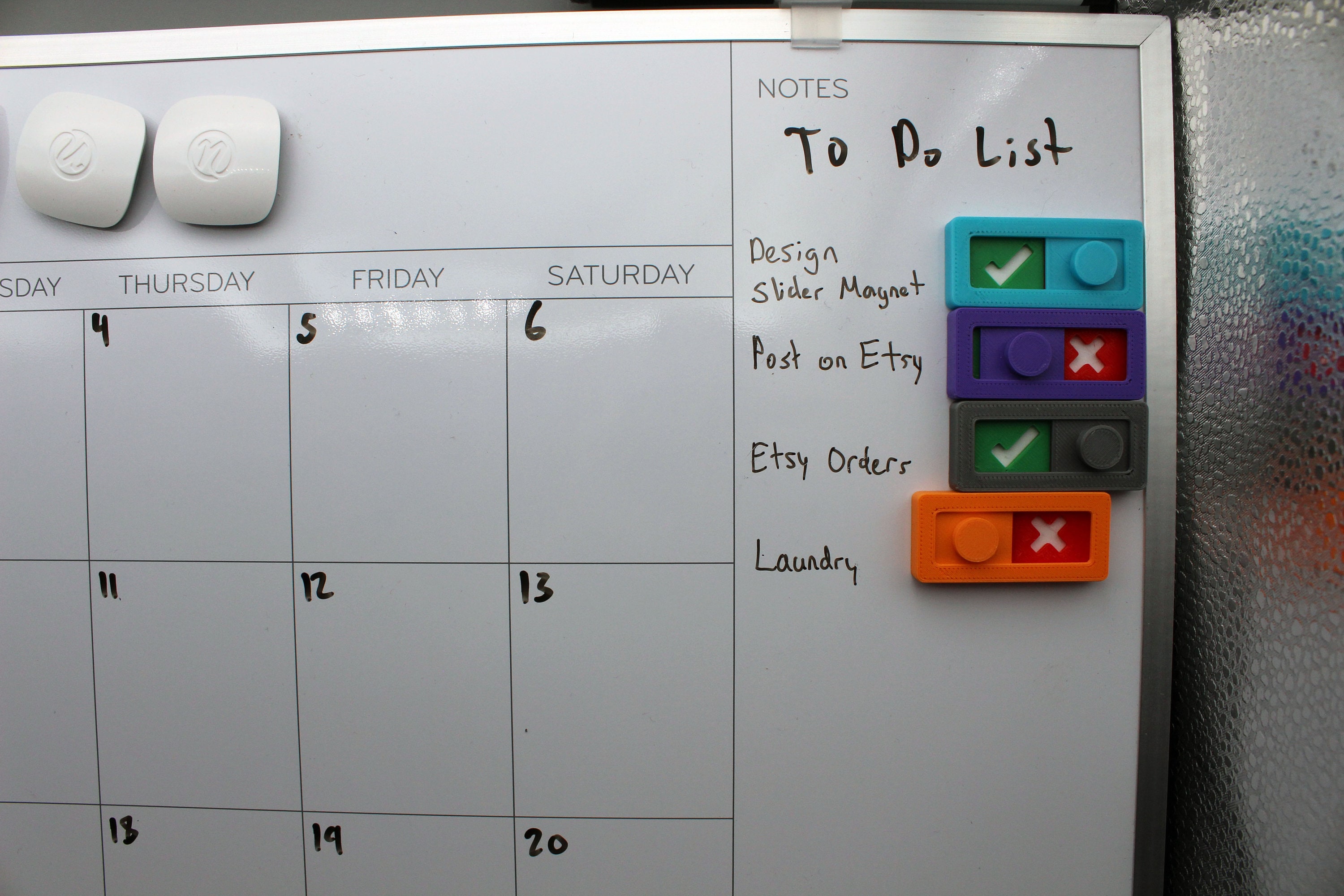 Magnetic to Do List Slider Whiteboard Accessory - Etsy