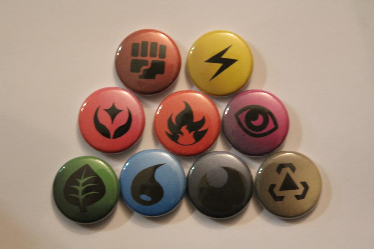 1 Inch Pokemon Energy Button | Etsy